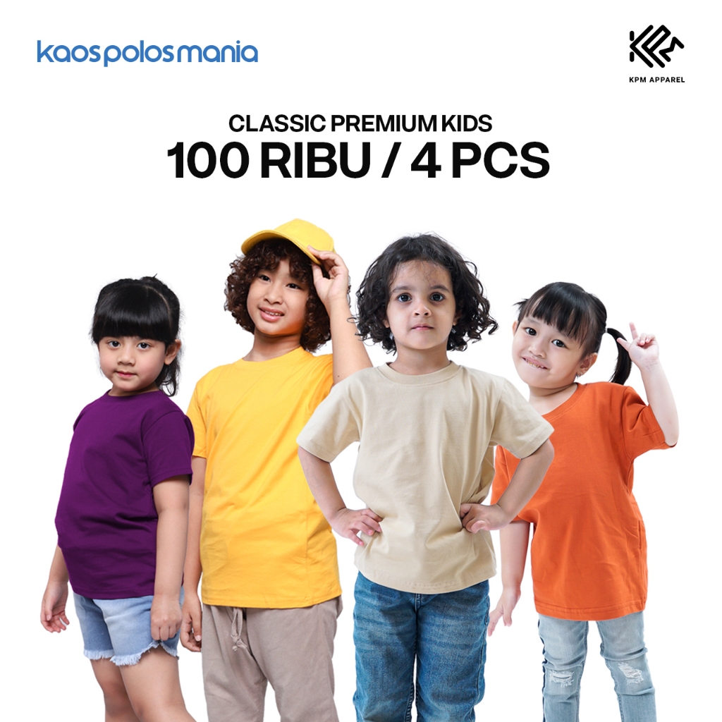 Jual (Bundling 4 Pcs) KPM APPAREL CLASSIC PREMIUM KIDS FULL KATUN ...