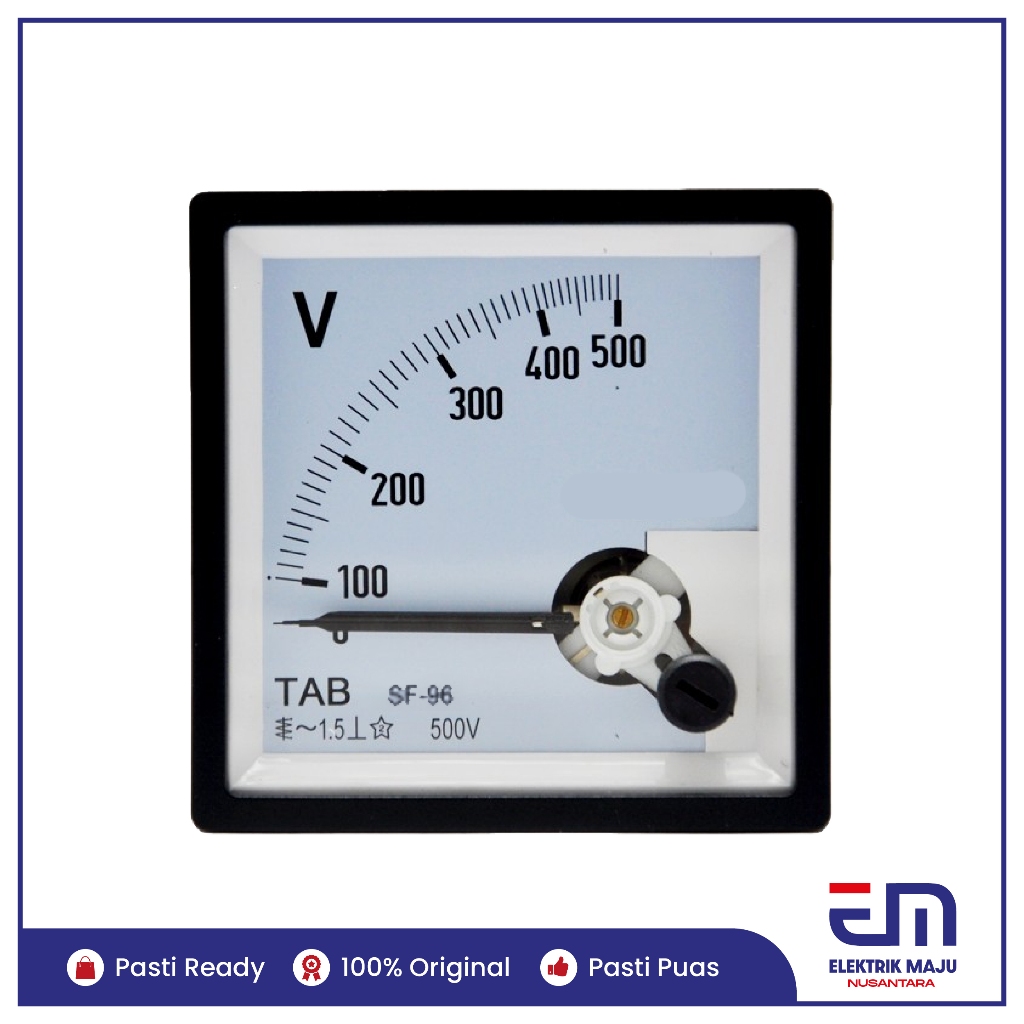 Jual Voltmeter AC Analog 96x96 500 VAC | Shopee Indonesia