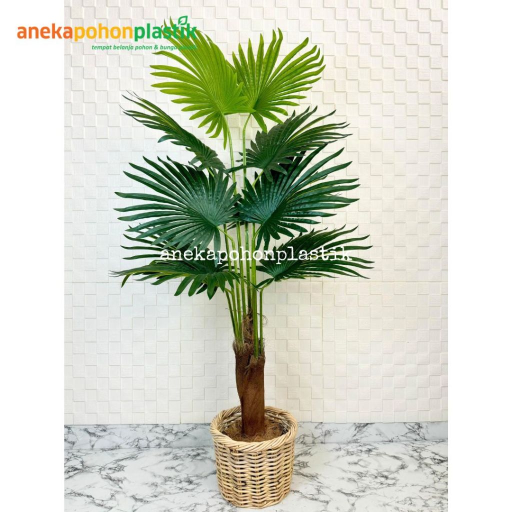 Jual Tanaman Artificial Pohon Hias Palem Sadeng T160 Latex Pot Dasar ...