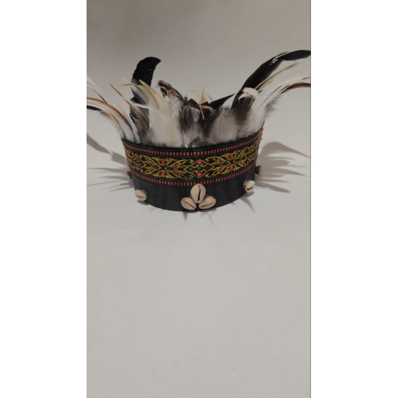 Jual hiasan kepala#mahkota etnik bulu dayak papua adat#mahkota topi ...