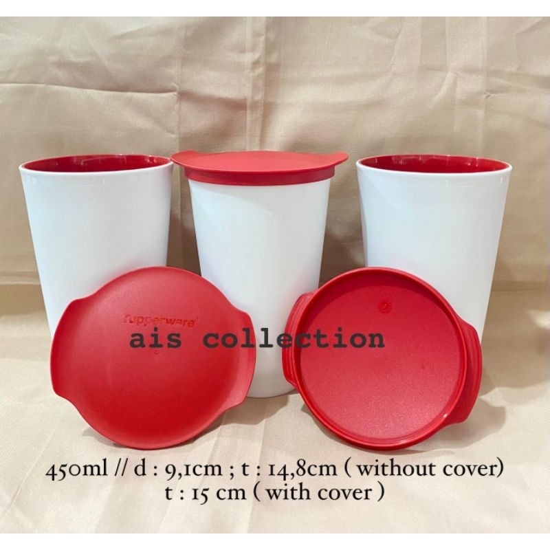 Jual Allegra Tumbler | Gelas Merah Putih Tupperware Original | Shopee ...