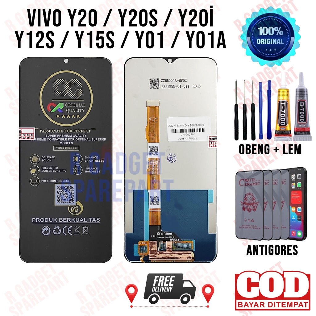 Jual Lcd Vivo Y20 / Y20S / Y20i / Y12S / Y15S / Y01 / Y01A Original OEM Quality Lcd Touchscreen ...