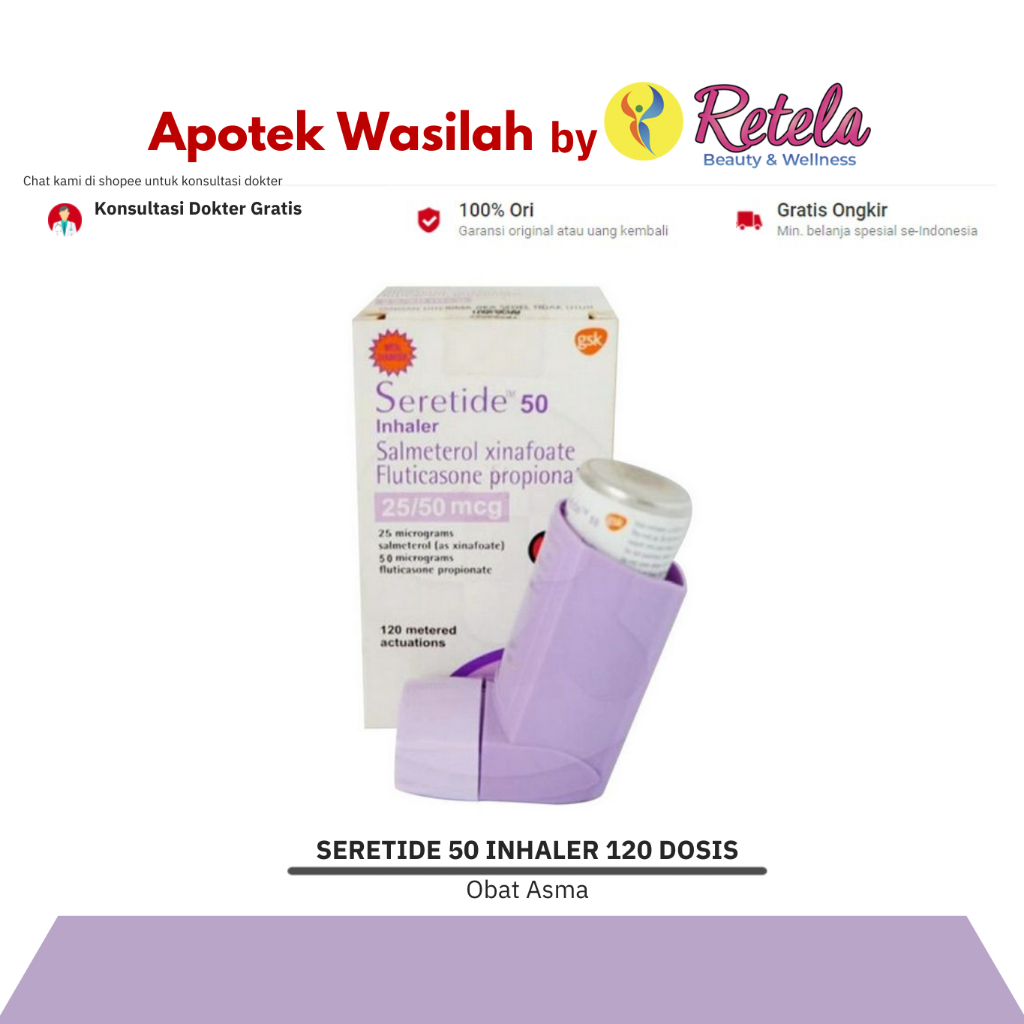Jual SERETIDE 50 INHALER 120 DOSIS | Shopee Indonesia