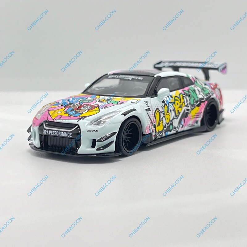 Jual Mini GT 244 LBWK Libertywalk Nissan GTR R35 Kuma Grafitti | Shopee ...