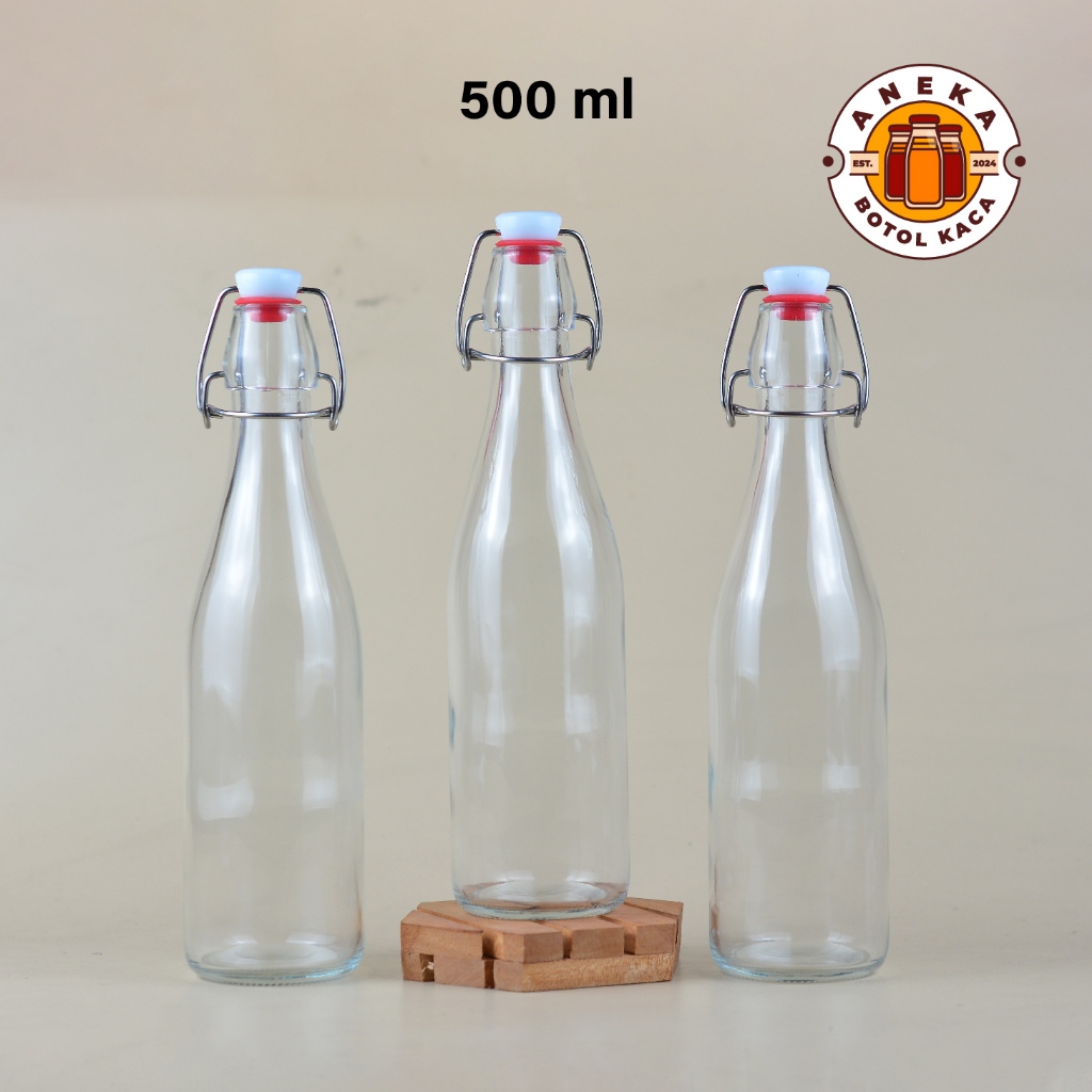 Jual Botol Kaca 500ml Tebal dengan Tutup Kedap Udara Swing – Botol Kaca ...