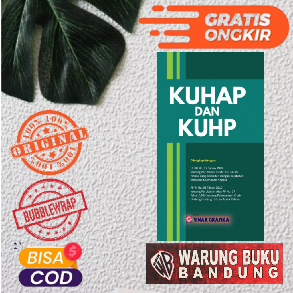 Jual Buku KUHAP dan KUHP - Sinar Grafika | Shopee Indonesia