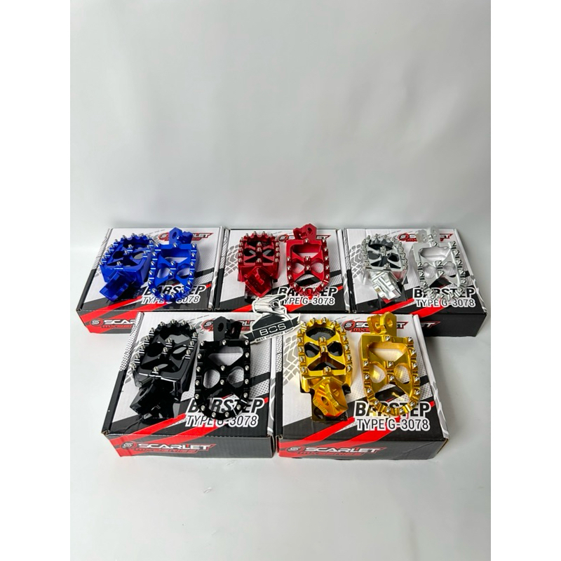 Jual pedal depan motor klx 150 gerigi / footstep pijakan kaki motor klx ...
