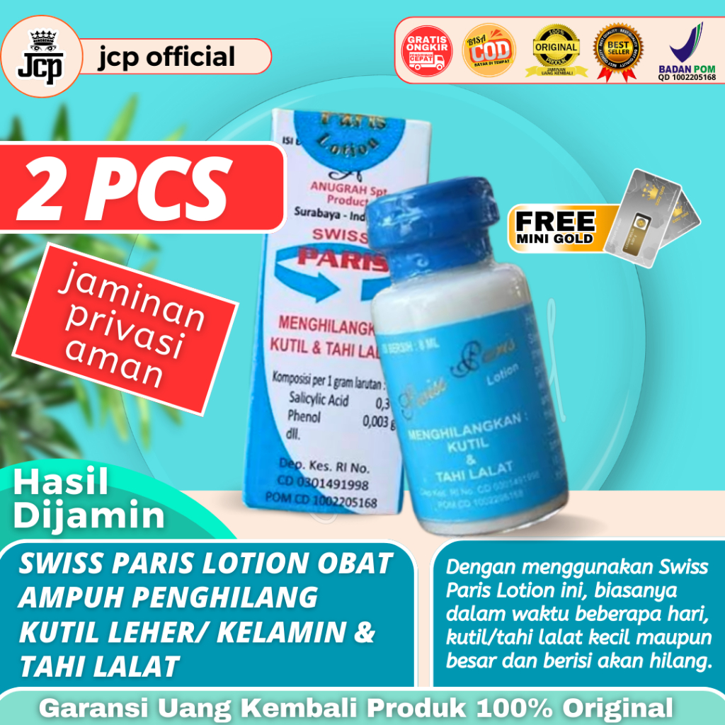 Jual 2 Pcs Swiss Paris Lotion 100% Asli Original Obat Ampuh Penghilang ...