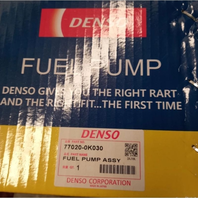 Jual Fuel Pump Denso Rotak Rotax Toyota Innova Part Number 77020-0K030 ...