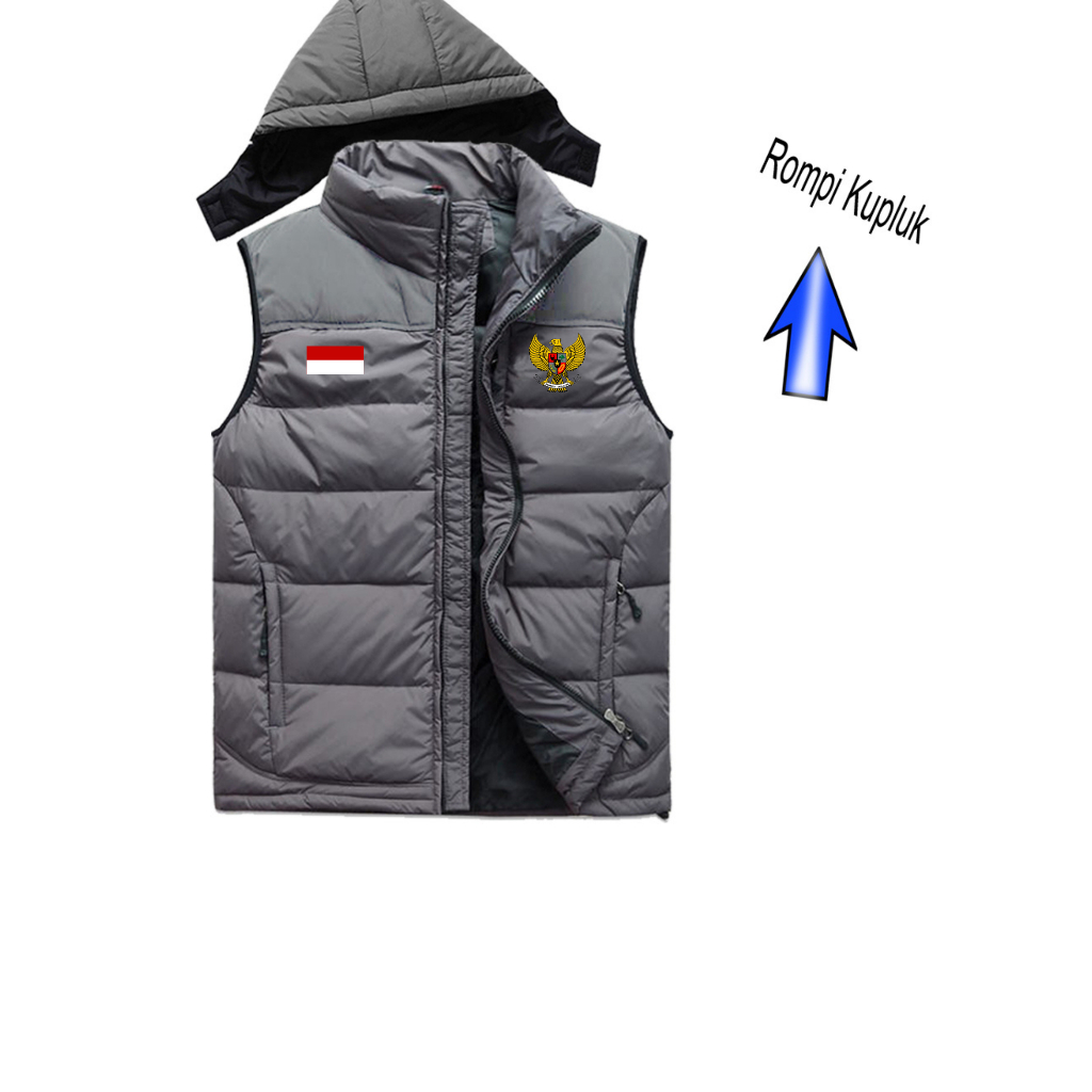 Jual Rompi Kupluk Garuda | Jaket Rompi Parasut | Rompi Lapangan | Rompi ...