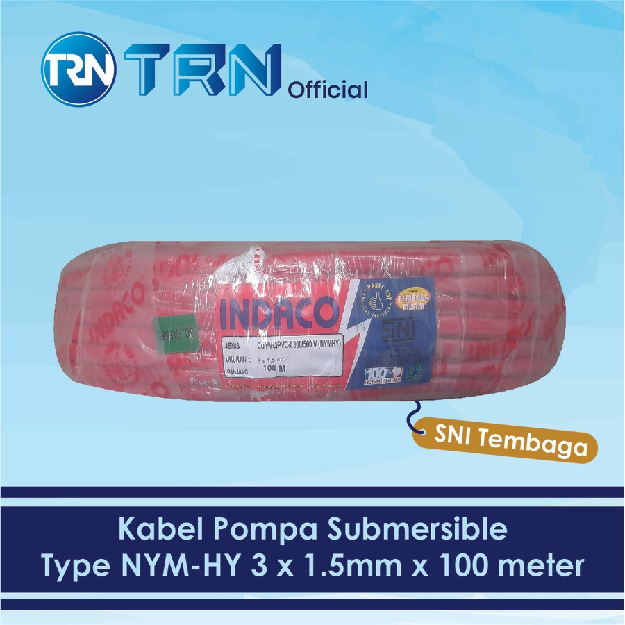 Jual Kabel Pompa Submersible Type NYM-HY 3 x 1.5mm x 100 meter SNI ...