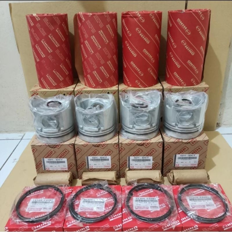 Jual LINER KIT SET STD (PISTON LINER RING PISTON) W04D HINO DUTRO 130HT/HD | Shopee Indonesia