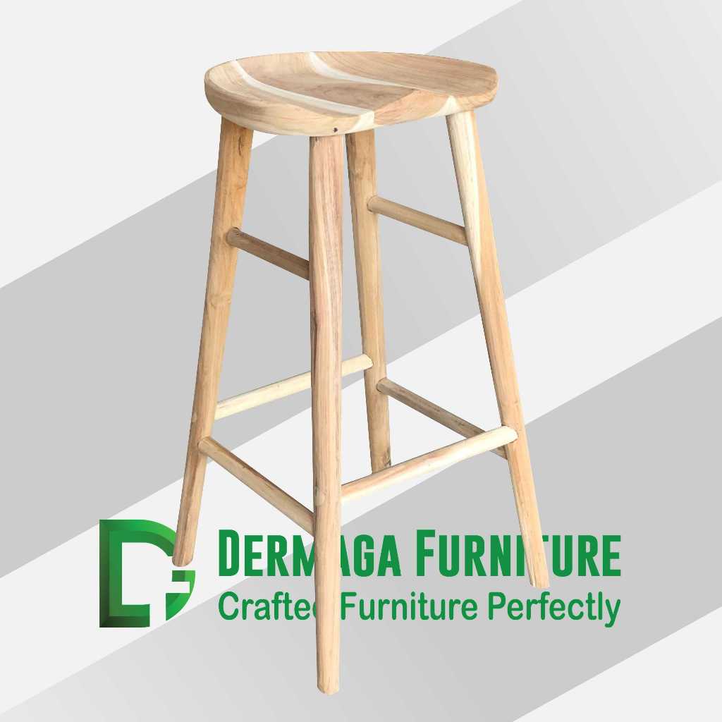 Jual KURSI BAR APEL MINIMALIS KAYU JATI KURSI CAFE DEKORASI INTERIOR ...