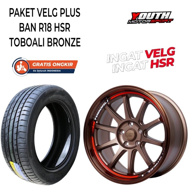 Jual PAKET VELG BAN R18 ORIGINAL HSR TOBOALI PLUS BAN ACELLERA IOTA ...