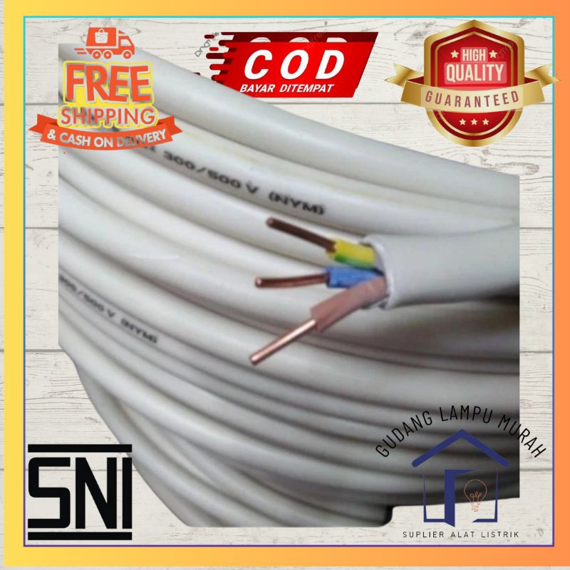 Jual Kabel NYM Daifu 3x1.5mm Meteran SNI LMK Standar PLN | Shopee Indonesia