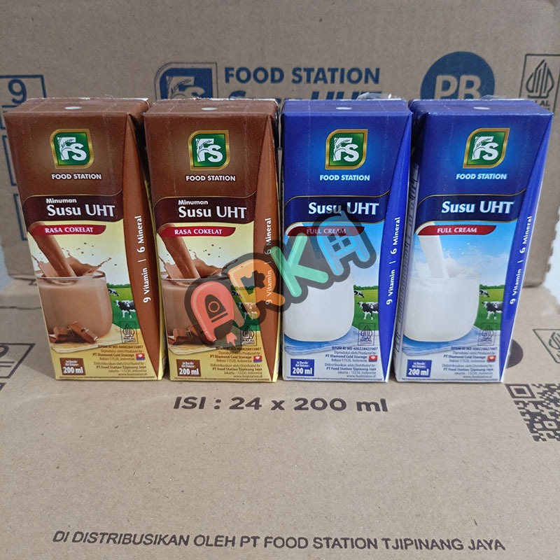 Jual Susu UHT Food Station | Food Station Milk | Shopee Indonesia