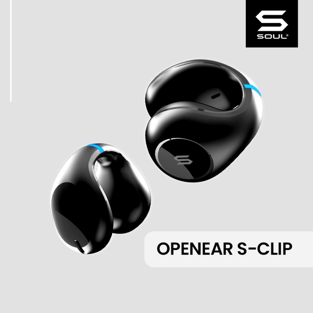Jual SOUL S Clip Open Ear Earphone OWS Clip IPX6 Lightweight Bluetooth ...