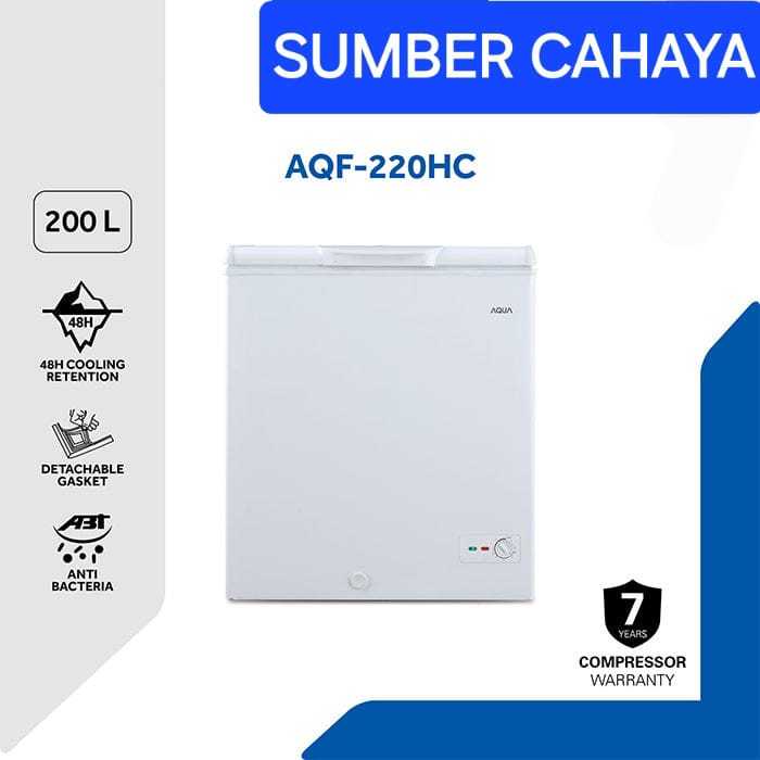 Jual AQUA Chest Freezer Box Freezer 200Liter AQF-220 HC Box Pendingin ...