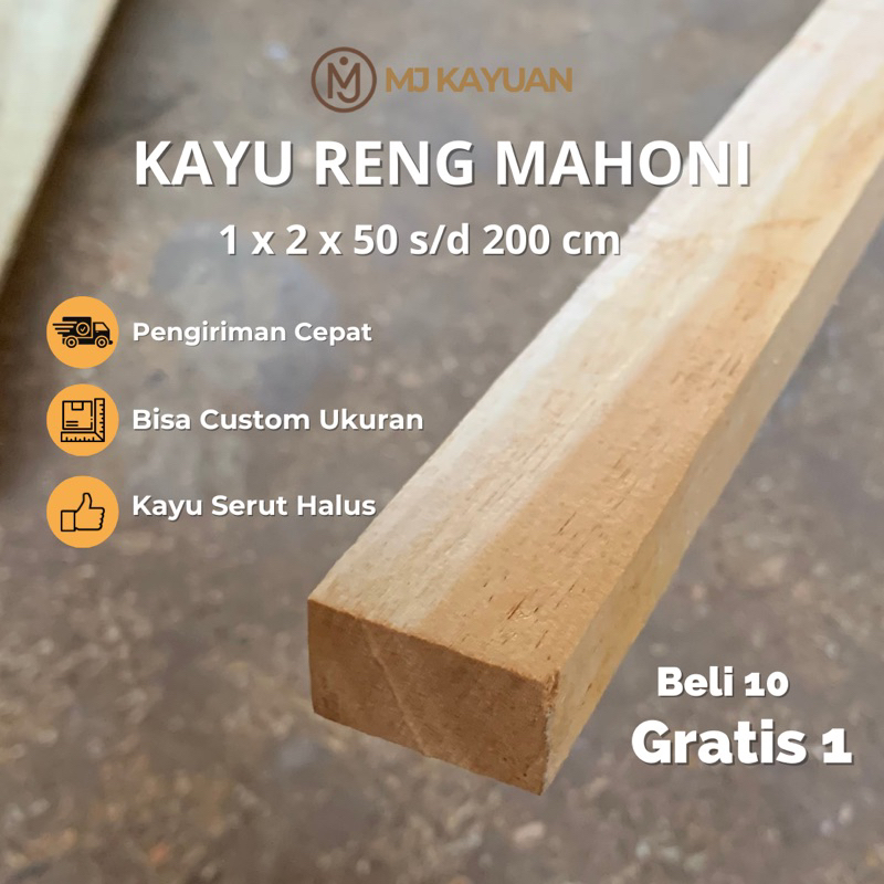 Jual Kayu Reng List Stick Mahoni Ukuran 1x2 cm Untuk Prakarya | Shopee ...