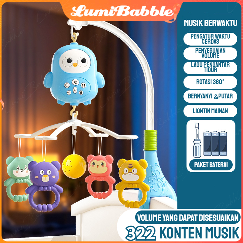 Jual Mainan Gantung Bayi Musik yang Menenangkan: Kombinasi Mainan ...