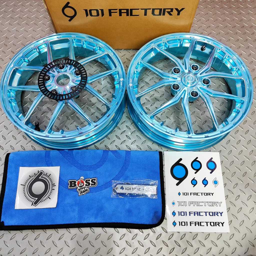 Jual Velg 1O1 Factory R.E.M Ice Blue Vespa Sprint Prima S LX LXV GTS ...