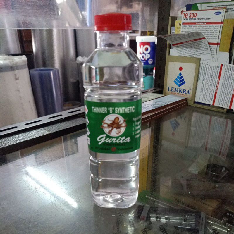 Jual Thinner B Synthetic merk Gurita kemasan botol 0.4 liter | Shopee Indonesia