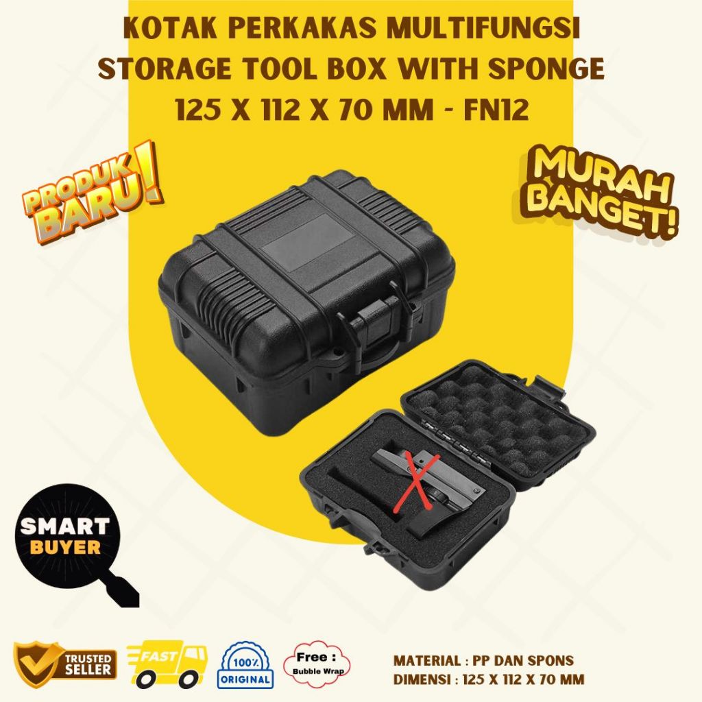 Jual Kotak Perkakas Multifungsi Storage Tool Box with Sponge Aman Kokoh FN12 Tahan Air | Shopee ...