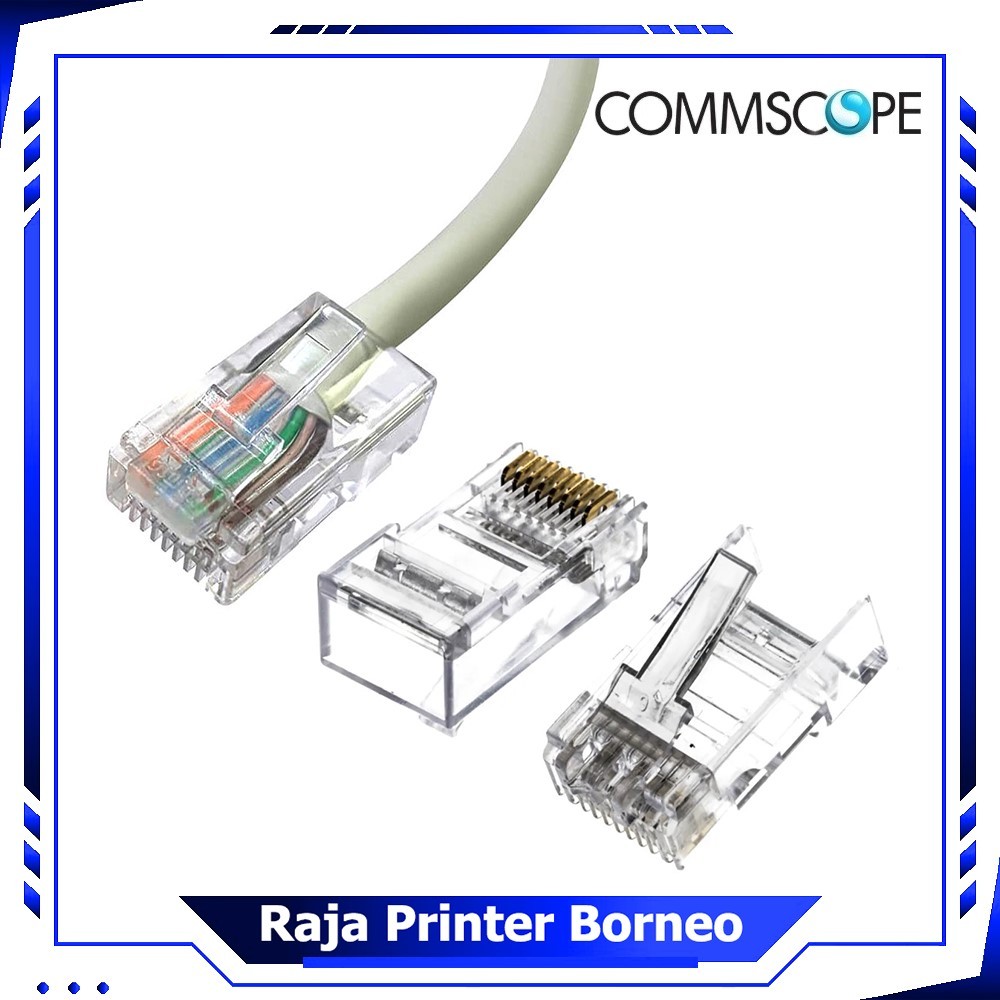 Jual Connector RJ45 Commscope Konektor RJ 45 LAN Cat 5e 5 Original ...