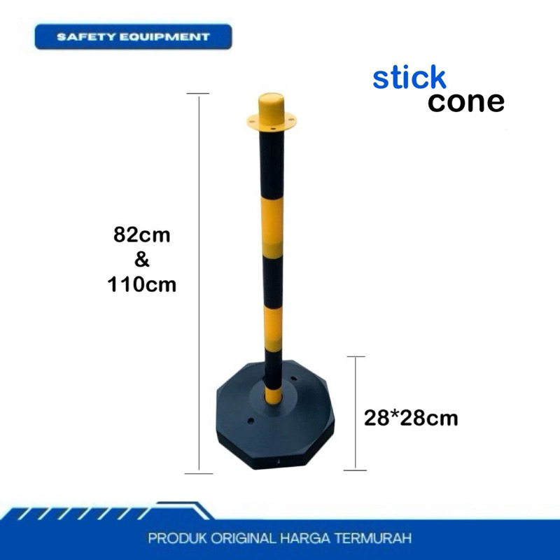 Jual Stick Cone Base Plastik hitam kuning baru murah | Shopee Indonesia