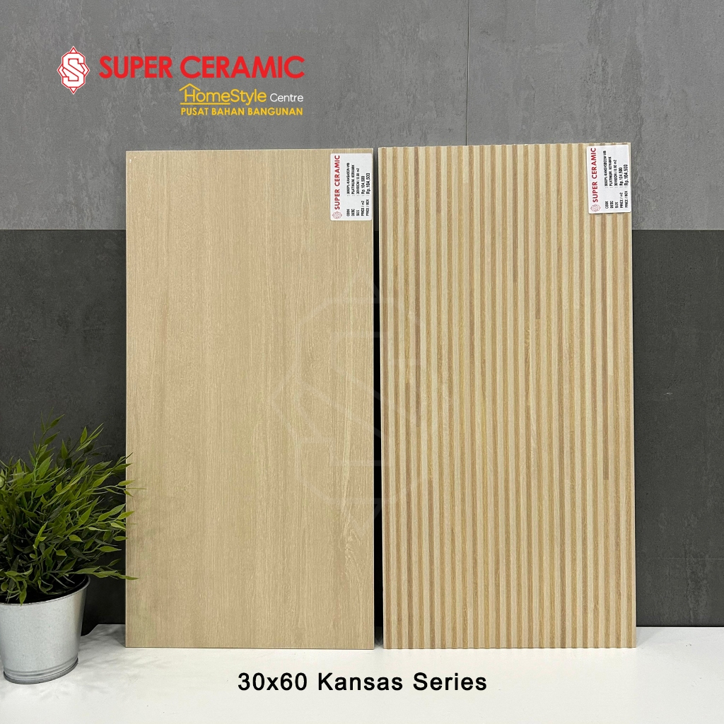 Jual PLATINUM 30x60 Keramik Dinding Matt - KANSAS CREAM / KANSAS BROWN ...