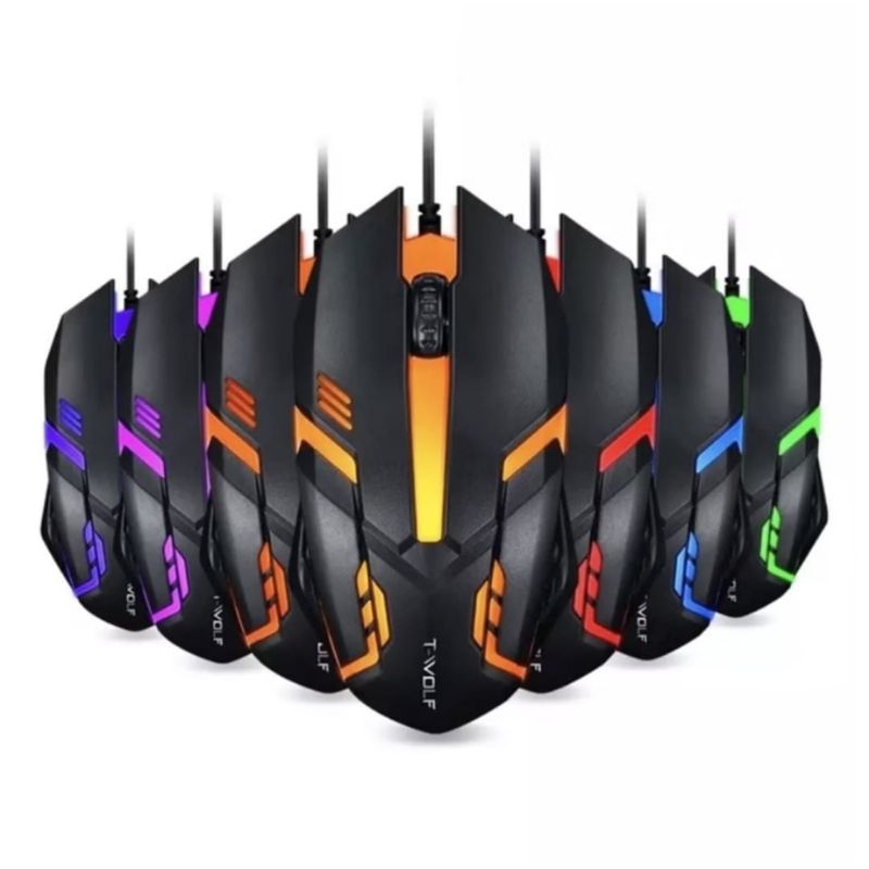Jual Mouse Gaming X1 NUOS LED RGB Rainbow Kabel Wired USB Lampu ...