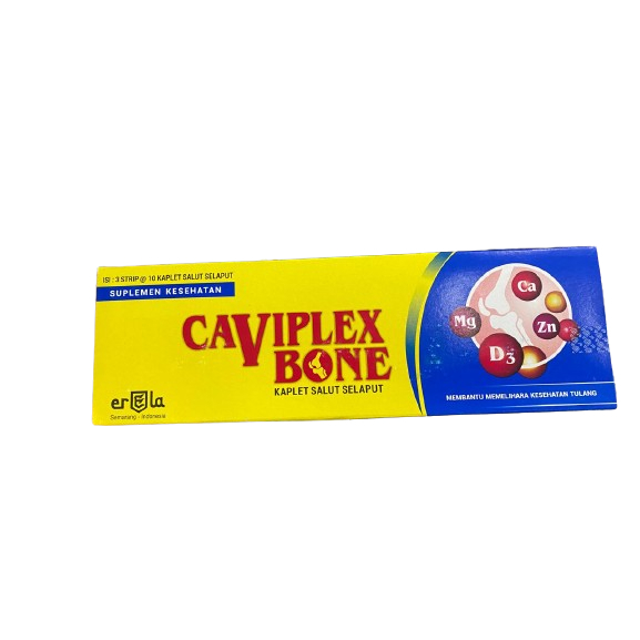 Jual CAVIPLEX BONE 1 STRIP ISI 10 TABLET SUPPLEMENT KALSIUM KESEHATAN ...