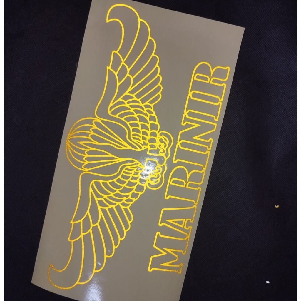 Jual CUTTING STICKER WING PARA TERJUN MARINIR INDONESIA WARNA KUNING ...