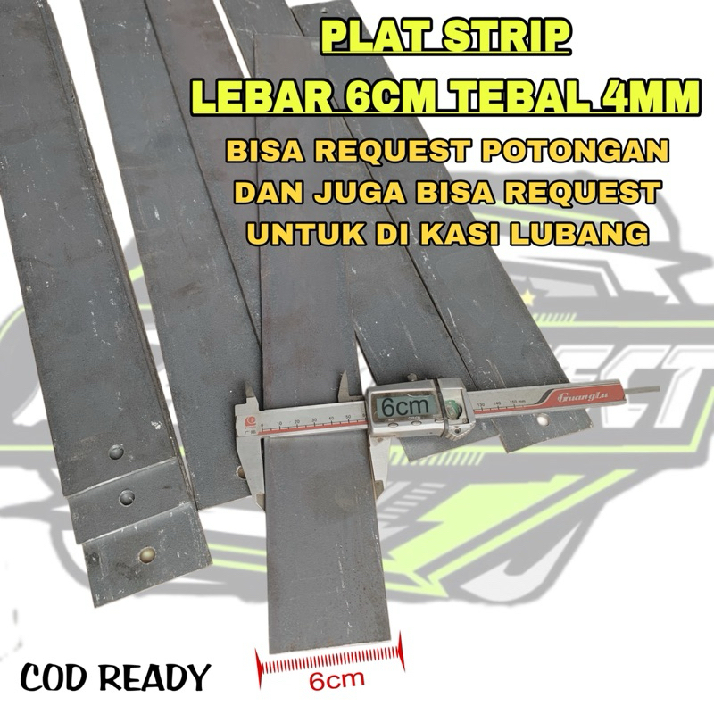 Jual PLAT LEBAR 6CM TEBAL 4MM/BESI PLAT BISA REQUSET POTONGAN | Shopee ...