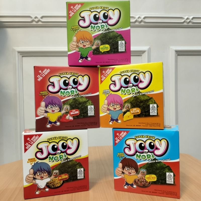 Jual Snack JOOY NORI Rumput Laut isi 12+1 pcs | Shopee Indonesia