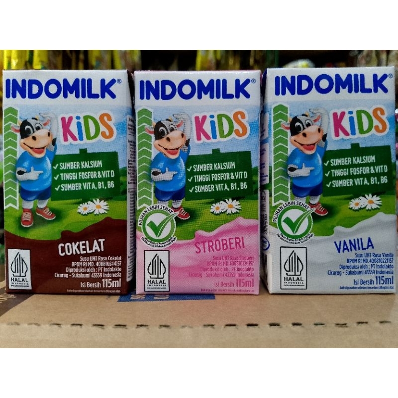 Jual INDOMILK KIDS SUSU UHT 115 ml | Shopee Indonesia