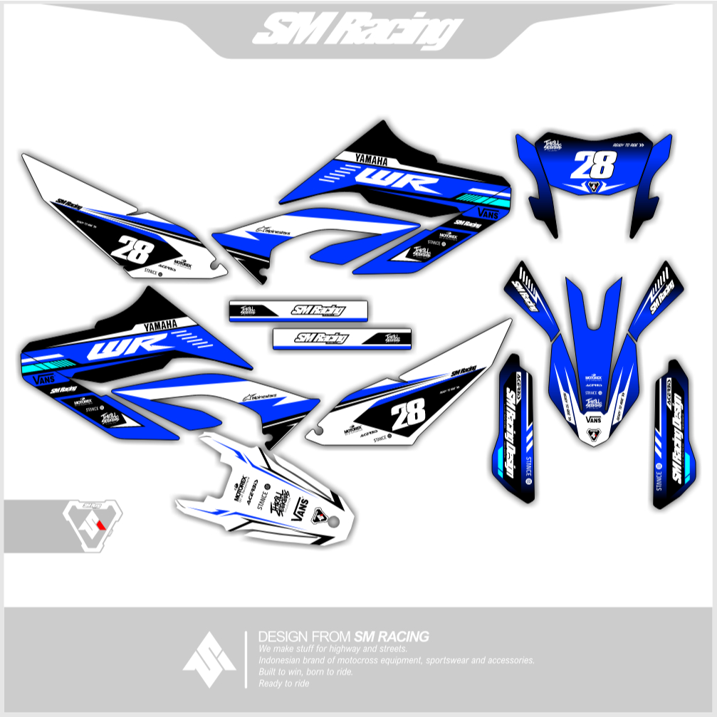 Jual Decal Stiker Wr 155 R Full Body Warna Biru Putih Mix Hitam Terbaru ...