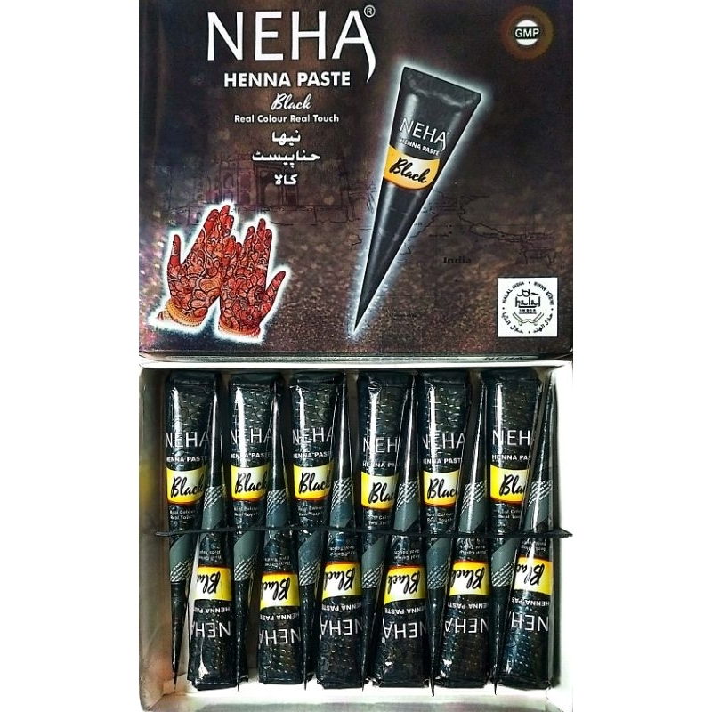 Jual Henna neha Tangan halal BPOM Hitam Satuan Exp 2026 | Shopee Indonesia