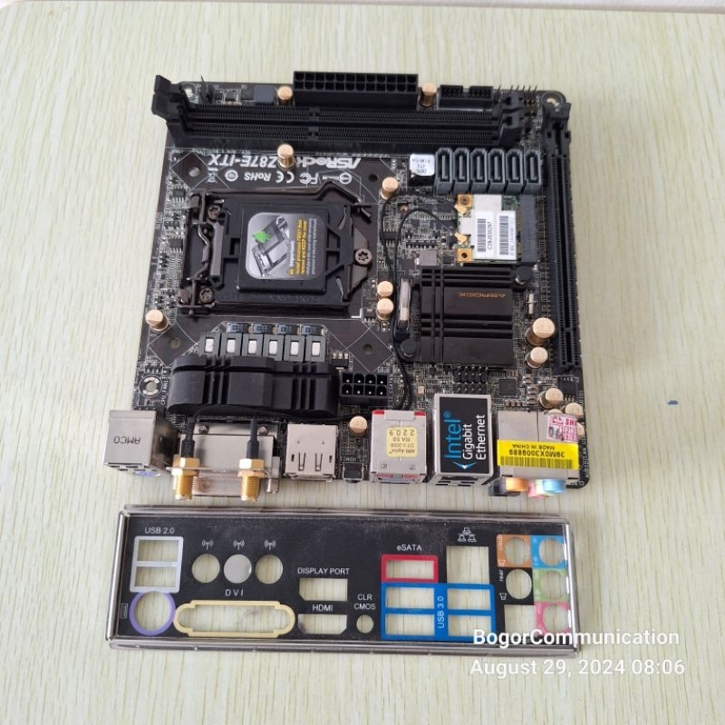 Jual Motherboard Z87 Asrock Z87E-ITX Intel Haswell 1150 Mini ITX DDR3 ...