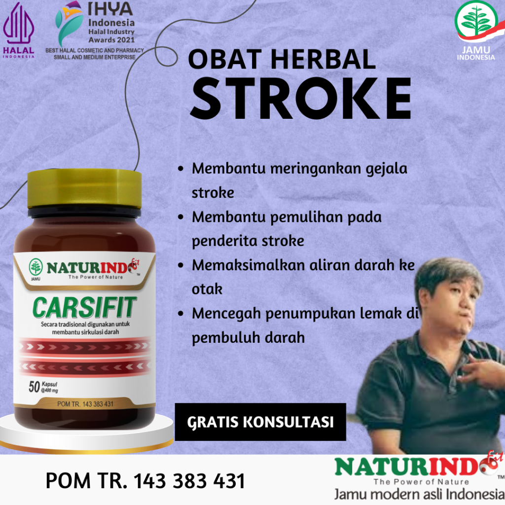 Jual Obat Stroke Struk Herbal Bells Palsy Ringan Jamu Penyumbatan ...