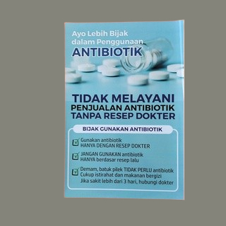 Jual Poster Tidak Melayani Penjualan Antibiotik Tanpa Resep Dokter ...