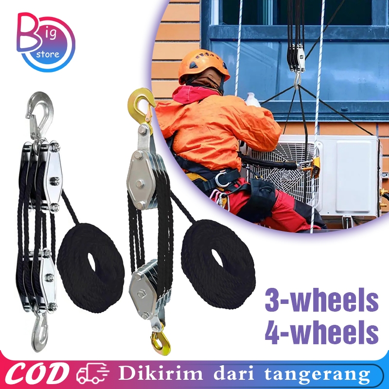 Jual 15/20m Katrol Kerekan Katrol Manual 8:1/6:1 Alat Derek Manual Alat ...