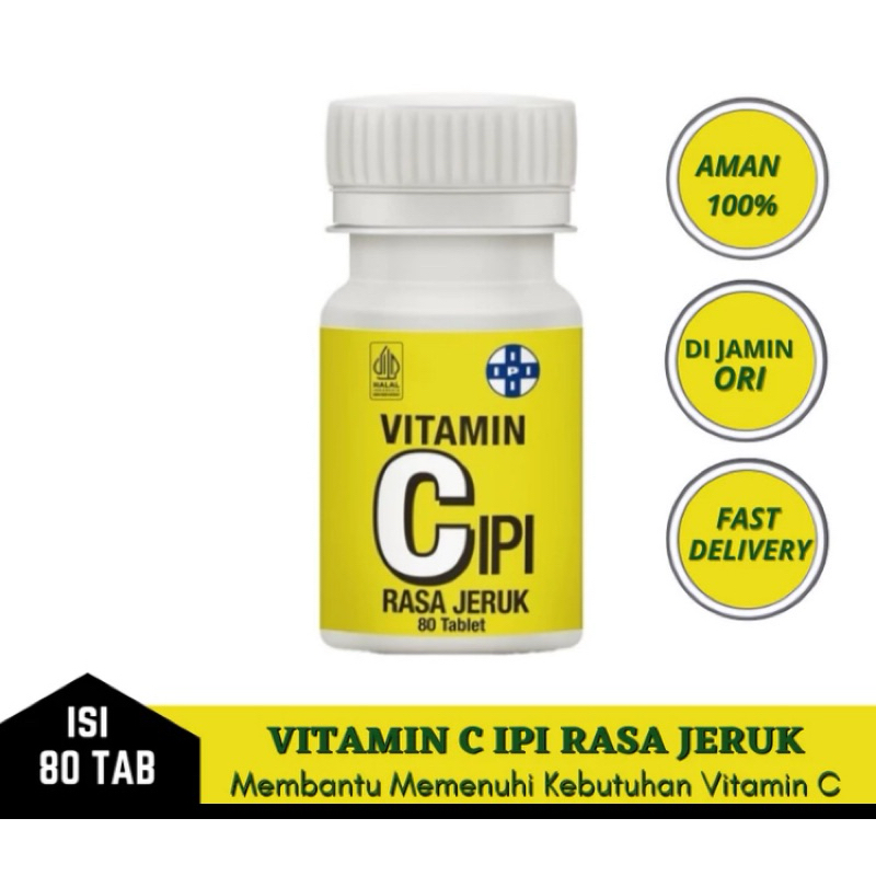 Jual C IPI 80 TABLET HISAP READY HALAL Vitamin C 50 Mg... | Shopee ...