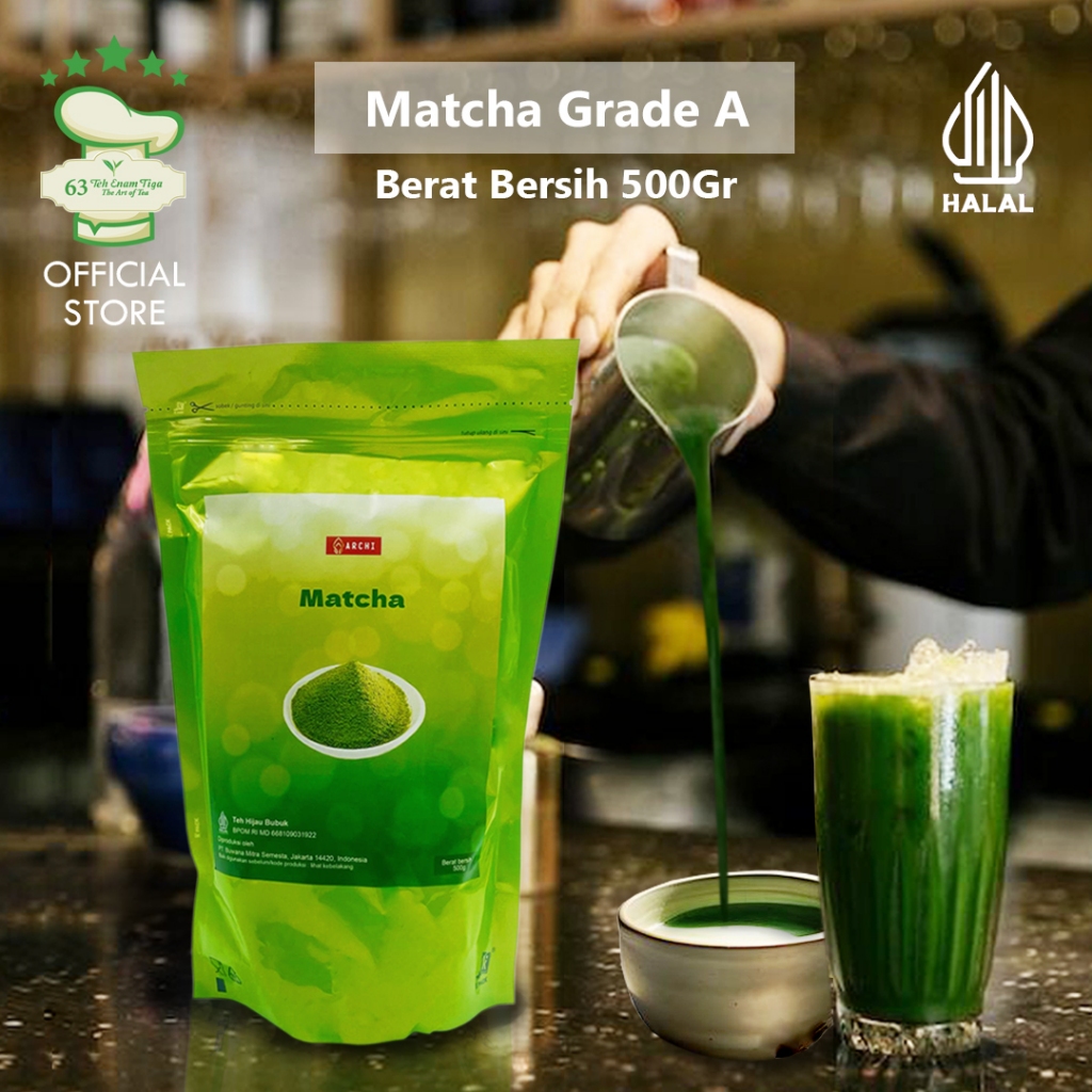 Jual Teh 63 - ARCHI Matcha Premium Grade A 500gr - Food Service ...