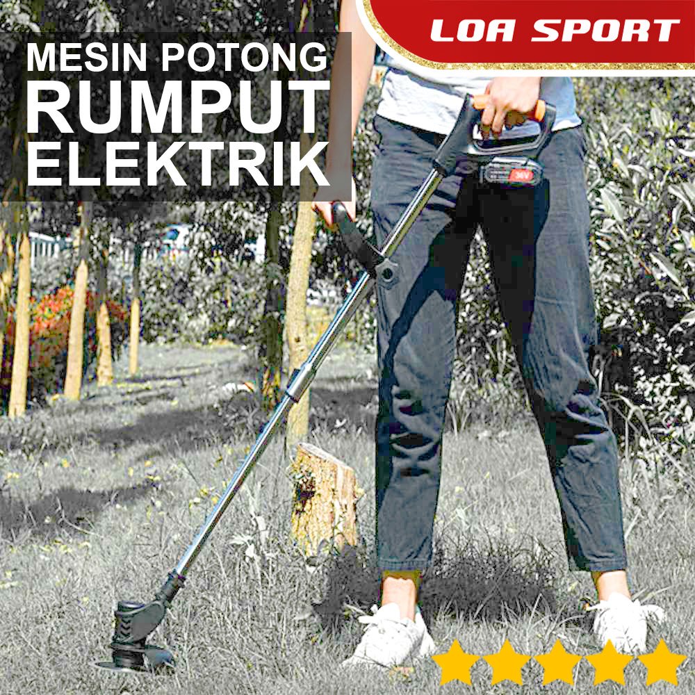 Jual Mesin Potong Rumput Elektrik Portable Baterai 13000 mAh 18000 RPM ...