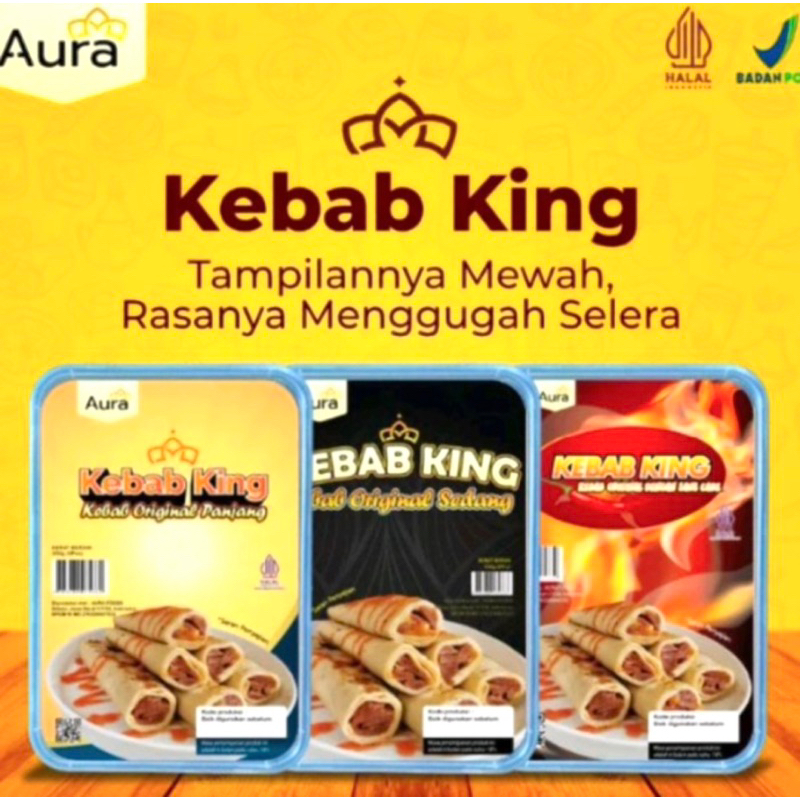 Jual Kebab King Aura 350gr ~ GALERI PLASTIK FROZEN FOOD | Shopee Indonesia