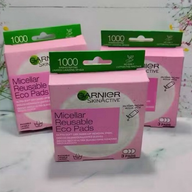 Jual Garnier Micellar Reusable Eco Pads | Shopee Indonesia