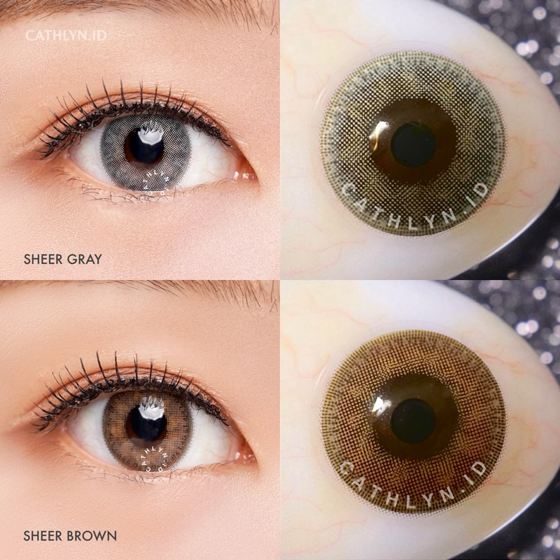 Jual CATHLYN.ID - Softlens Mini Sheer ( gray & brown ) | Shopee Indonesia