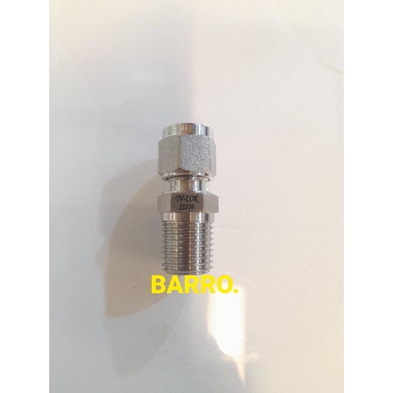 Jual Male Connector Tubing Stainless 6 mm x 1/4" NPT SS 316 Konektor Tube | Shopee Indonesia