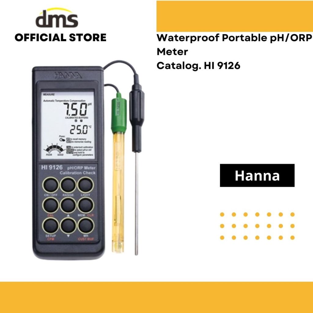 Jual Waterproof Portable pH/ ORP Meter Hanna | Shopee Indonesia